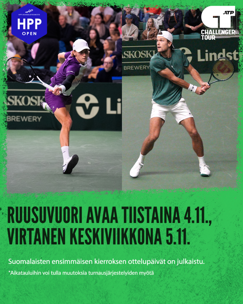 HPP Open: Ruusuvuoren turnauksen avausottelu tiistaina 4.11. ja ...